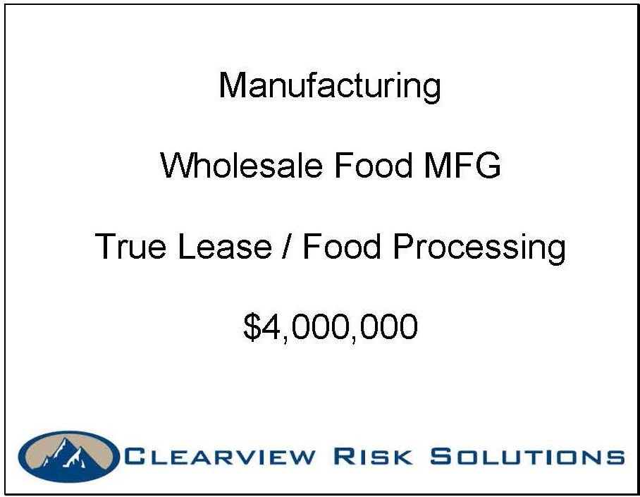 Manufacturing – Credit Risk Solutions